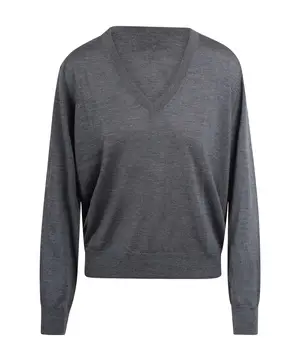 LOULOU STUDIO V-neck Sweater - Black