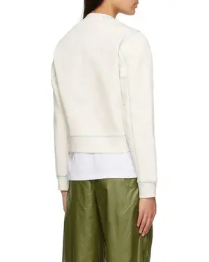 GANNI Isoli Rock Logo-embroidered Crewneck Sweatshirt