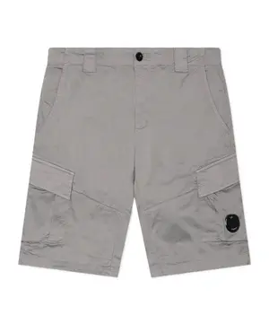 C.P. COMPANY Logo-appliqué Shorts - Gray