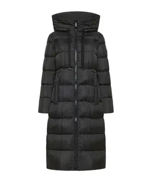 Peuterey Recycled Polyester Long Down Jacket - Black