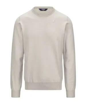K-WAY Long-sleeved Crewneck Jumper - Beige