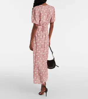 Rixo V-neck Short Sleeve Dress