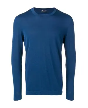 DRUMOHR Crewneck Long-sleeved Jumper - Blue