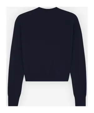 Maison Kitsuné Fox Head Embroidered Knitted Cardigan