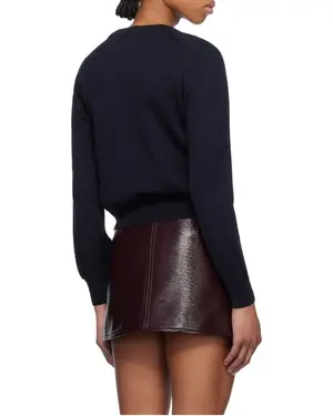 Maison Kitsuné Fox Head Embroidered Knitted Cardigan