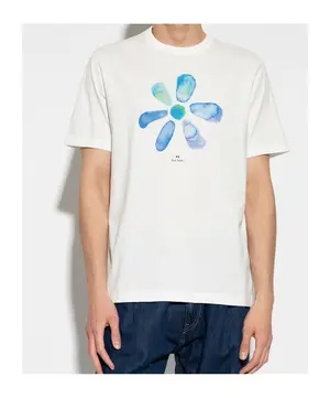 Paul Smith Abstract Flower Print T-shirt