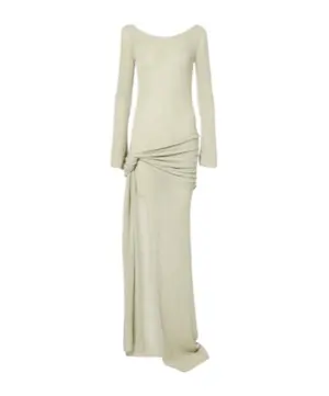 AYA MUSE Astra Cotton-blend Maxi Dress - Nude