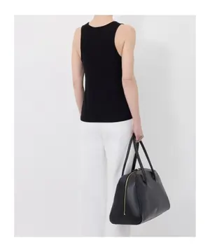 Loulou De Saison Albia Jersey Tank Top - Black