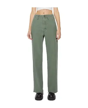 MOTHER The Major Sneak Fray Jeans - Gray