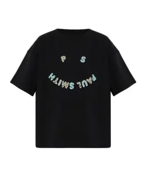 Paul Smith Logo Printed T-shirt - Black