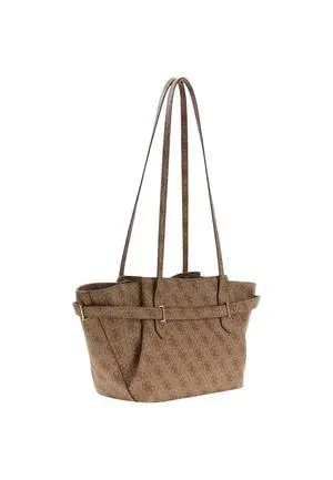 Guess Yesba Monogram-pattern Padlock-detail Shoulder Bag