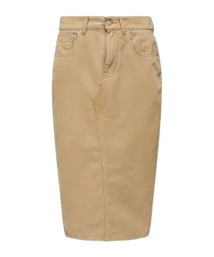 MAISON MARGIELA Seam Midi Skirt - Nude