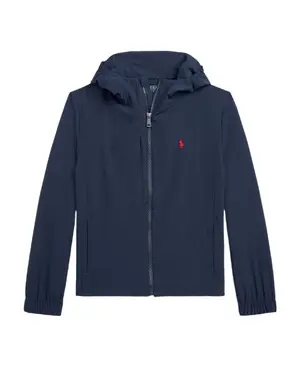 Polo Ralph Lauren Zip-up Hooded Jacket With Embroidered Logo - Blue