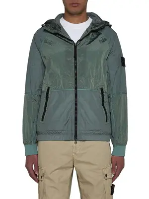 Stone Island Compass Patch Hooded Jacket