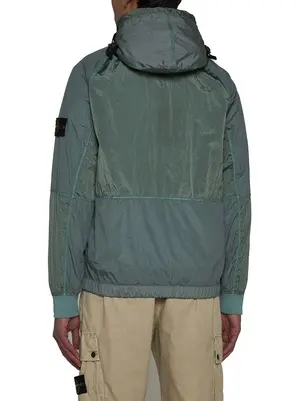 Stone Island Compass Patch Hooded Jacket
