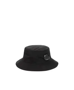 C.P. COMPANY Chrome-r Lens Dropped Narrow Brim Bucket Hat - Black