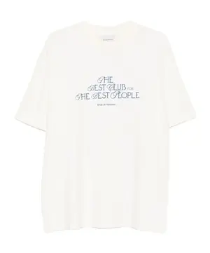 Drole De Monsieur Text-print T-shirt - White