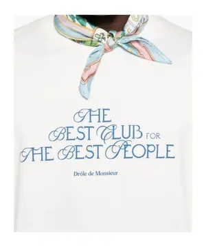 Drole De Monsieur Text-print T-shirt