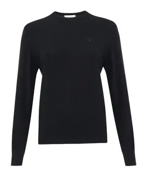 Coperni Logo-embroidered Wool Sweater - Black
