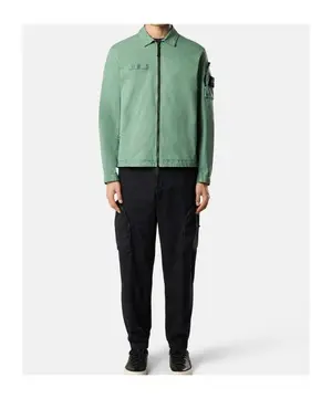 Stone Island Overshirt With Zip Fastening