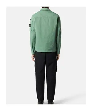 Stone Island Overshirt With Zip Fastening