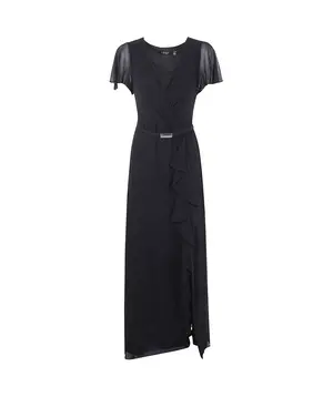Ralph Lauren Flared Cut Maxi Dress - Black