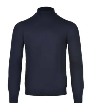 Tagliatore High Neck Knitted Jumper - Black