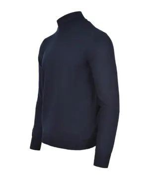 Tagliatore High Neck Knitted Jumper With Ribbed Cuffs And Hem