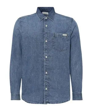 Calvin Klein Denim Button-up Shirt - Blue