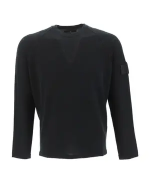 Stone Island Crewneck Sweatshirt With Logo Patch
