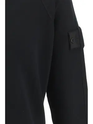 Stone Island Crewneck Sweatshirt With Logo Patch