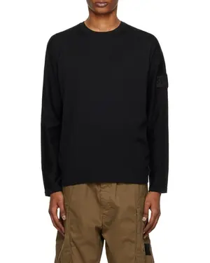 Stone Island Crewneck Sweatshirt With Logo Patch