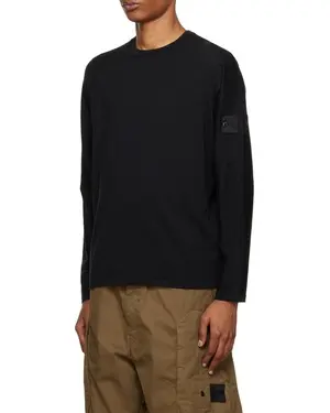 Stone Island Crewneck Sweatshirt With Logo Patch