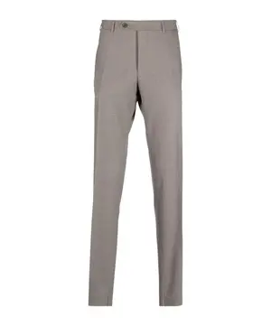 Canali Casual Pants With Belt Loops - Gray