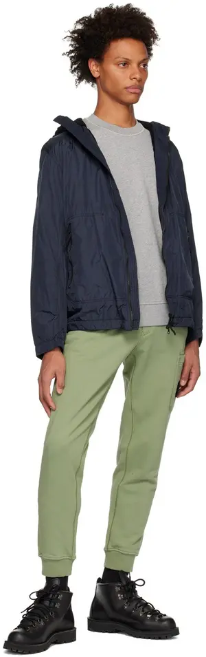 Stone Island Logo Patch Zip-up Jacket