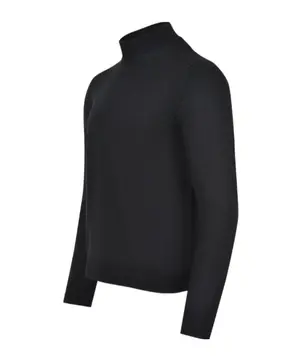 Tagliatore High Neck Knitted Jumper With Ribbed Details