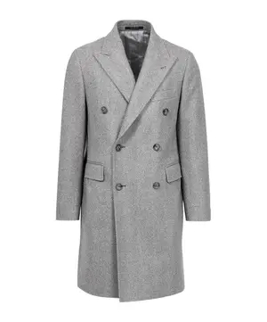 Tagliatore Long-sleeved Coat - Gray