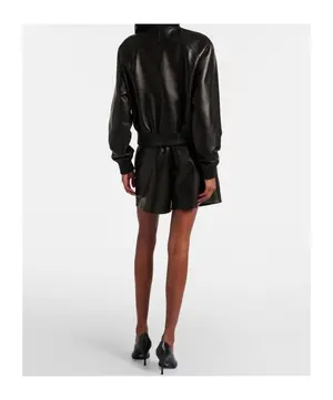 JOSEPH Quinn Leather Bomber Jacket