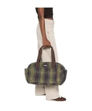 Barbour Wetherham Quilted Tartan-pattern Tote Bag