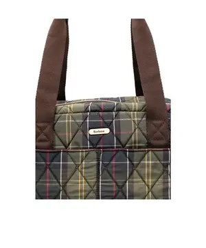 Barbour Wetherham Quilted Tartan-pattern Tote Bag