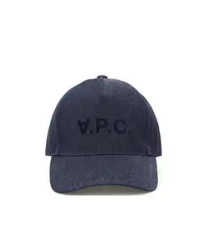 A.p.c. Logo Baseball Cap - Black