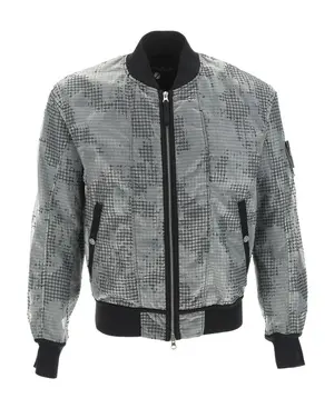 Stone Island Zipped Bomber Jacket - Black