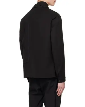 Valentino Garavani Stud Detailed Long-sleeved Shirt