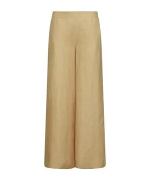Marella Wide-leg Trousers - Brown