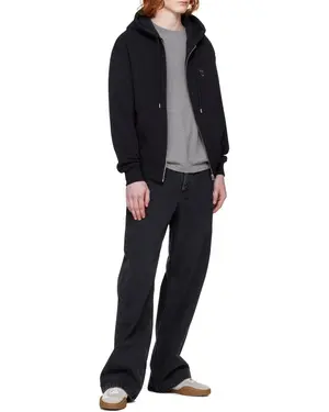 Maison Kitsuné Zip-up Drawstring Hoodie