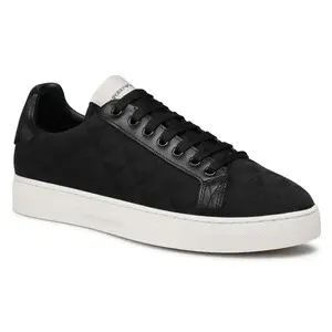 Emporio Armani Round Toe Lace-up Sneakers