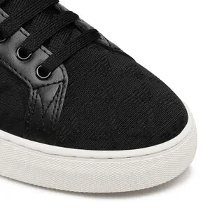 Emporio Armani Round Toe Lace-up Sneakers