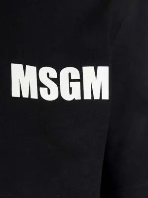MSGM Logo Printed Crewneck T-shirt