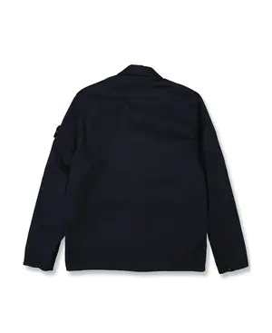 Stone Island Zip-fastening Long-sleeve Shirt With Double Chest Pockets