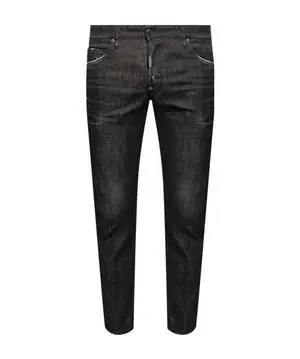 Dsquared2 Distressed Slim-fit Jeans - Black